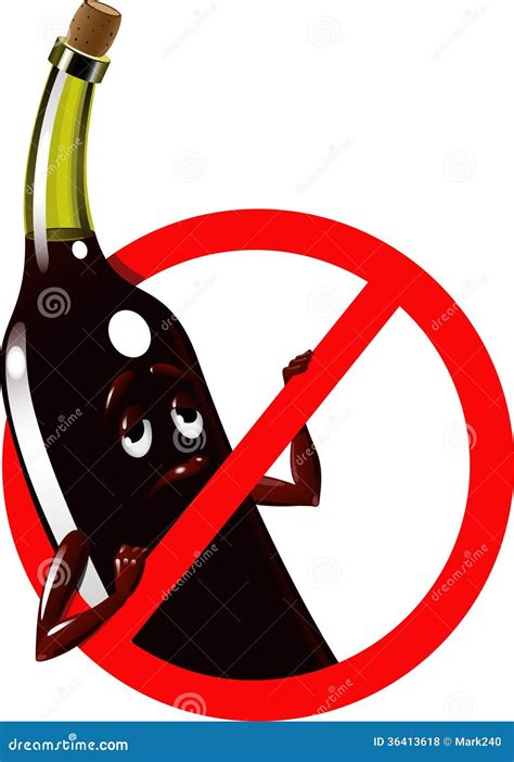 Vector Signs Ban No Alcohol Stock Vector Illustration Of Product