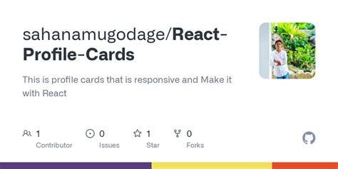 Github Sahanamugodage React Profile Cards This Is Profile Cards That Is Responsive And Make