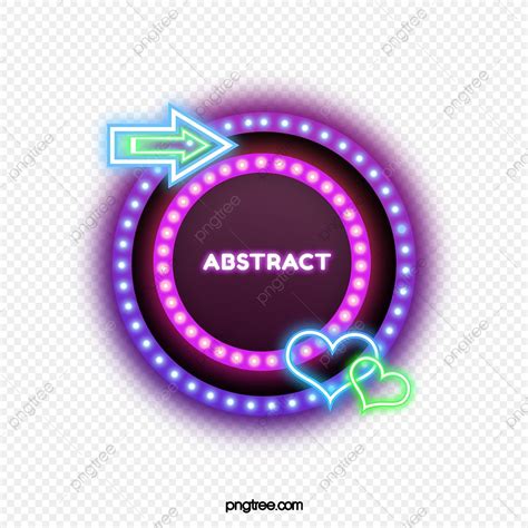 Purple Neon Border Frame Png Clipart Artofit