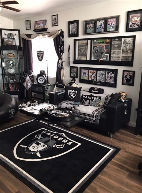 Raiders Fan Cave Oakland Raiders Man Cave Ideas Man Cave Room Ideas Men