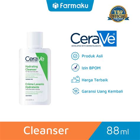 Cerave Hydrating Cleanser Botol 88 Ml Farmaku