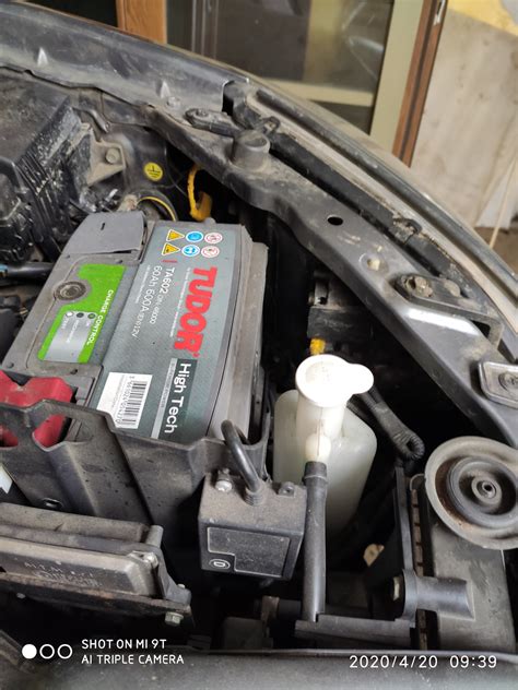 Замена аккумулятора на Лансер 9 — Mitsubishi Lancer IX, 1,6 л, 2006 ...