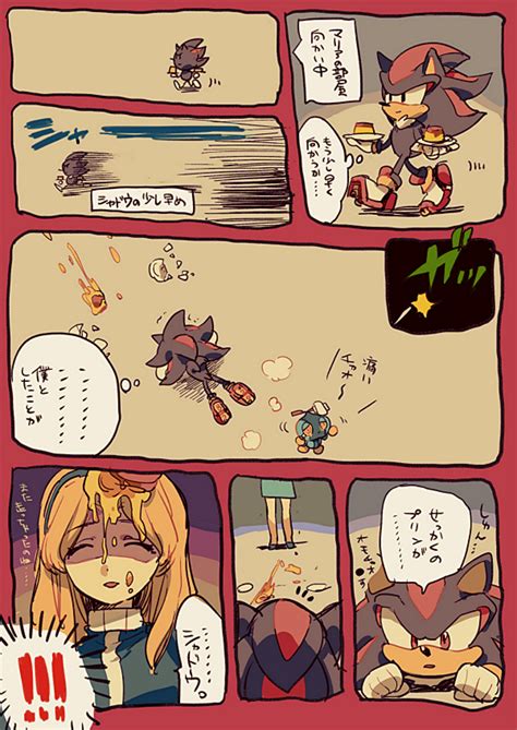 320180 Safe Artistfumomo Maria Robotnik Sonic Omochao Sonic Shadow The Hedgehog