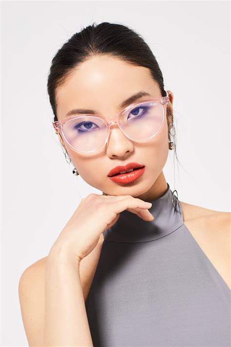 Quay All Nighter Blue Light Glasses Pink