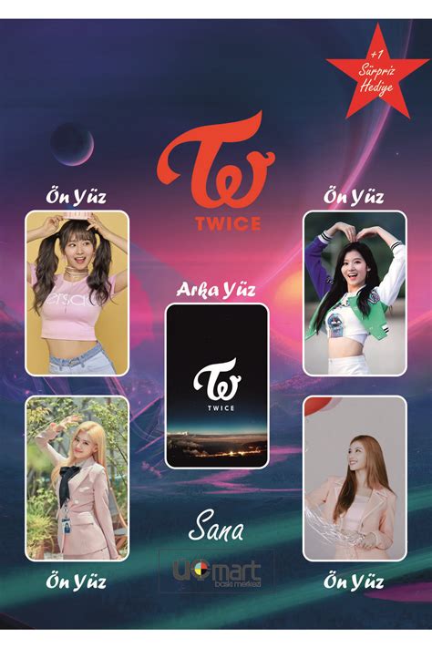 ÜÇ MART BASKI MERKEZİ TWİCE Sana PhotoCard Yüksek Kalite FotoKart PC Fiyatı Yorumları Trendyol