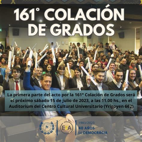 Acto por la 161ª Colación de grados Facultad de Ciencias Exactas