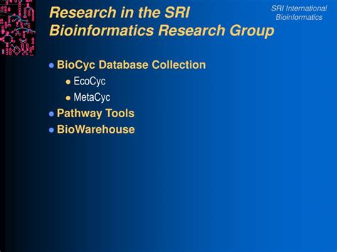 Ppt Overview Of Pathway Tools Tutorial On Biocyc Databases