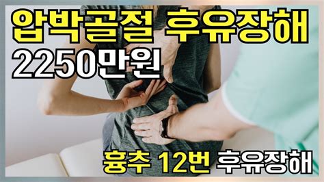 흉추 12번 후유장해 보험금 2250만원 Youtube