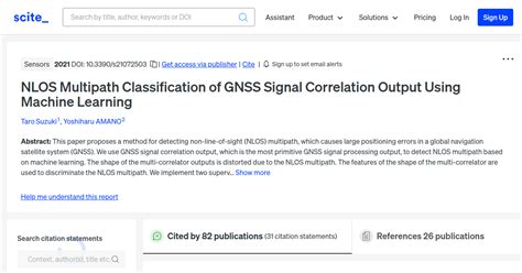 Nlos Multipath Classification Of Gnss Signal Correlation Output Using