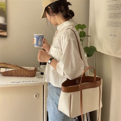 더알리 보부상가방 아이패드 직장인 대학생 가방 여자 서류가방 쇼퍼백 캔버스 숄더백 위시버킷