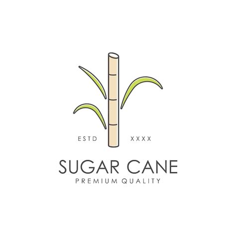 Premium Vector Natural Sweet Sugar Cane Plant Logo Template