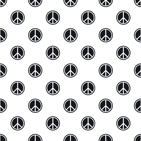 Peace Sign Pattern Simple Style 15206986 Vector Art At Vecteezy