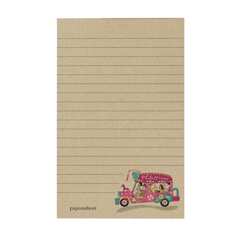 Philippines Collection Original Notepad Papemelroti