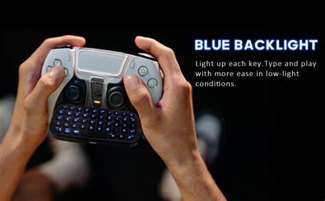 Ps5 Controller Keyboard With Backlight Playstation Wireless Bluetooth