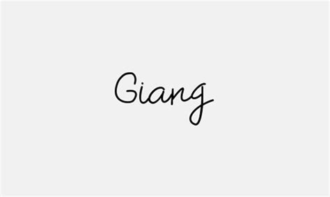 Chữ ký đẹp tên Giang Mẫu chữ kí tên Giang đẹp nhất