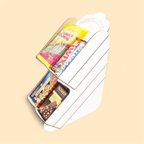 Підставка органайзер вітрина 2xs «для смаколиків для солодощів та снеків на 2 рівня для 4