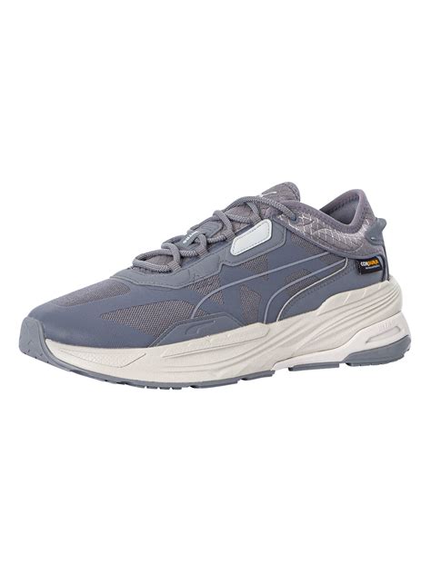 Puma Extent Nitro Cordura Trainers Grey Tile Glacial Grey Standout