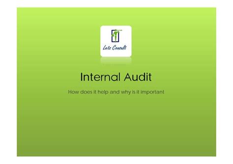 Introduction To Internal Auditing Pptx