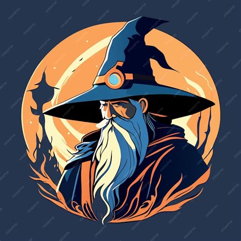 Premium Vector Wizard Vector Illustration Flat