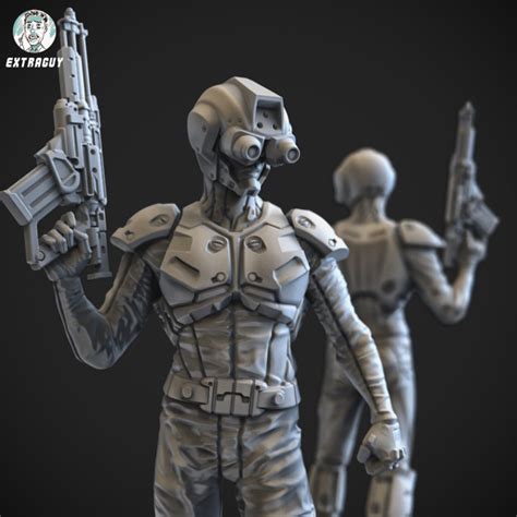 3d Printable Overweight Gear Jaeger Pilot 100mm And 32mm By Extra Guy