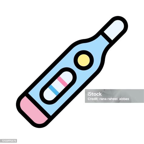 유아용 온도 검사 벡터용 베이비 샤워 관련 의료 온도계는 편집 가능한 뇌졸중으로 건강관리와 의술에 대한 스톡 벡터 아트 및 기타