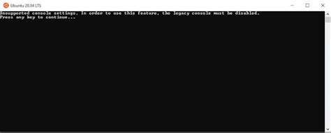 Mengatasi Error Wsl Ubuntu Bash Di Windows 10 Unsupported Console