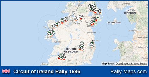 Service Park Stage Map Circuit Of Ireland Rally 1996 Itrc 🌍 Rally