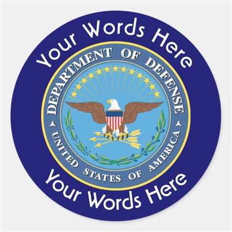 Us Dod Stickers And Labels Zazzle Uk