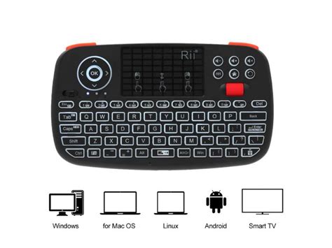 Rii Bluetooth Wireless Keyboard Mini Black Keyboards Dreamware Technology