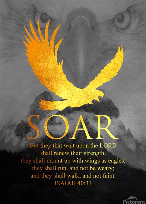 Isaiah 40 31 Bible Verse Wall Art By ABConcepts Wall Art