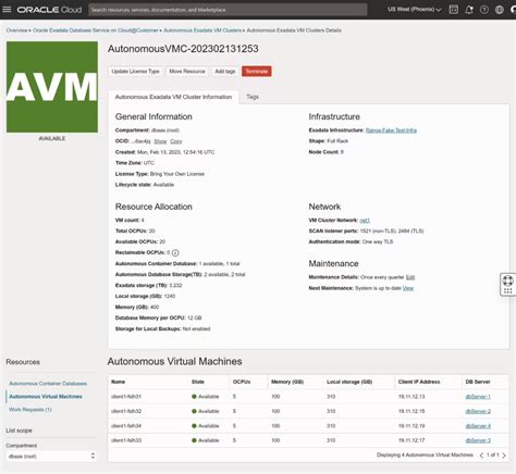 autonomous vm cluster node subsetting on autonomous database on exadata