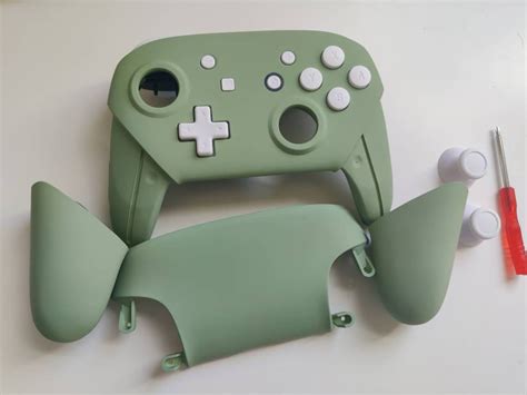 Custom Nintendo Switch Pro Controller Matcha Green Replacement Shell