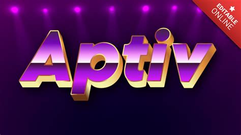 Aptiv Jackpot Text Effect Generator