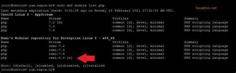 How To Install Php 8 On Centosrhel 8 Tecadmin