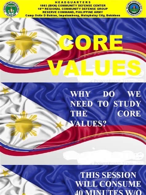 Afp Core Values Sgt Nikki Uy Pdf Courage Social Institutions