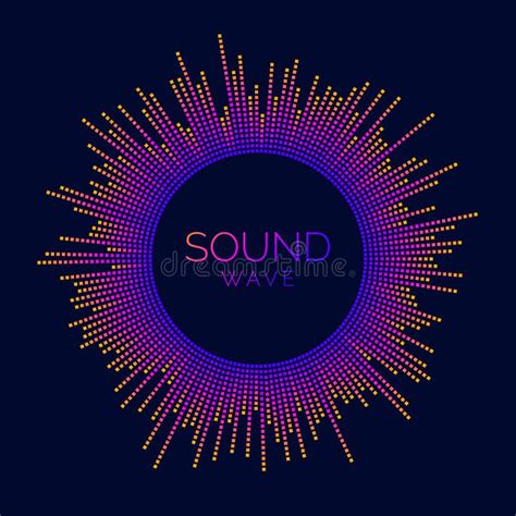 Circle Sound Wave Visualization Bar Dotted Music Player Equalizer