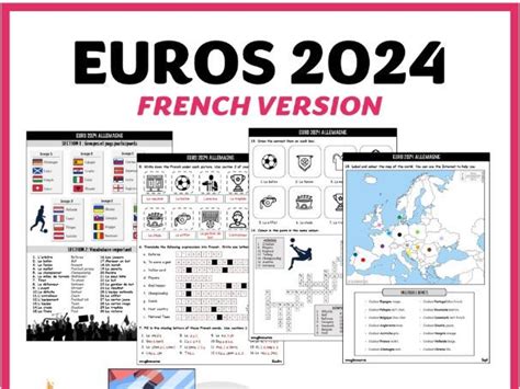 KS3 French EUROS 2024 Booklet Of Activities Teaching Resources