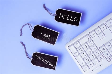 Hand Writing Sign Hello I Am Onboarding Business Concept Action Process Of Integrating A New