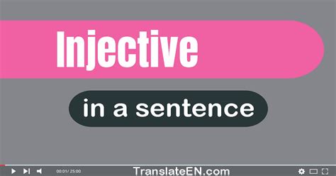 Injective In A Sentence