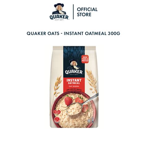 Quaker Oats Instant Oatmeal 300g Shopee Malaysia