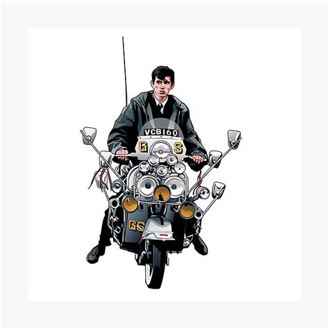 Quadrophenia Scooter Mods Photographic Print By Footydezigns Redbubble
