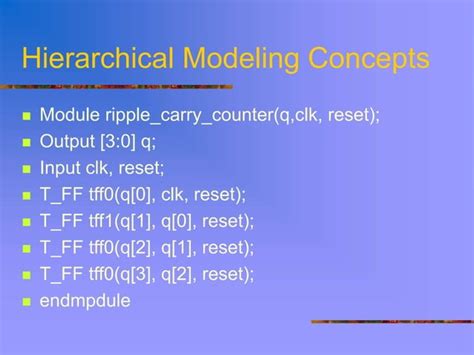 Introduction To Verilog Basic Modeling Ppt