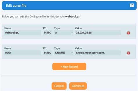 Activate DNS Control To Connect A Domain To Shopify