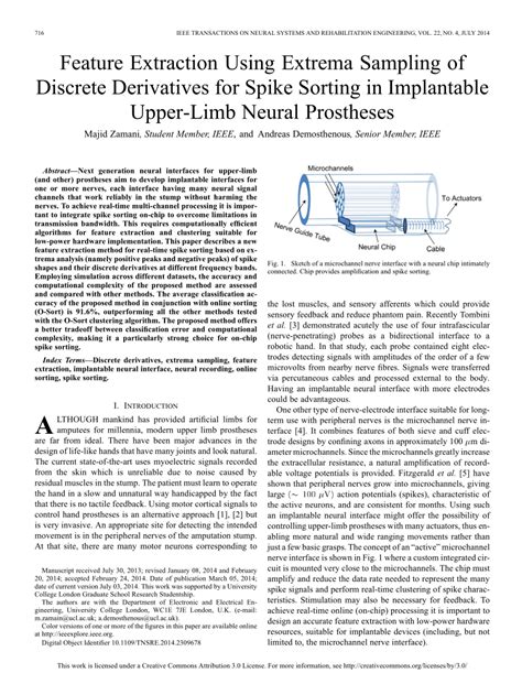 Pdf Feature Extraction Using Extrema Sampling Of Discrete Derivatives For Spike Sorting In