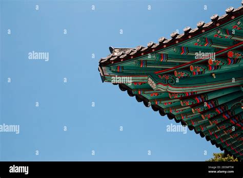 Gakwonsa Temple Korean Traditional Architecture In Cheonan Korea Stock