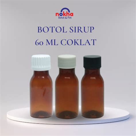 Jual Botol Sirup Obat 60 Ml Coklat Pet Botol Sirup 60ML PET Coklat