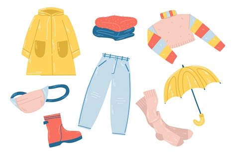 Rainy Season Clothes Clipart
