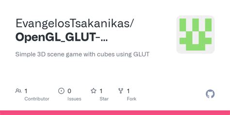Github Evangelostsakanikasopenglglut University Project Simple 3d