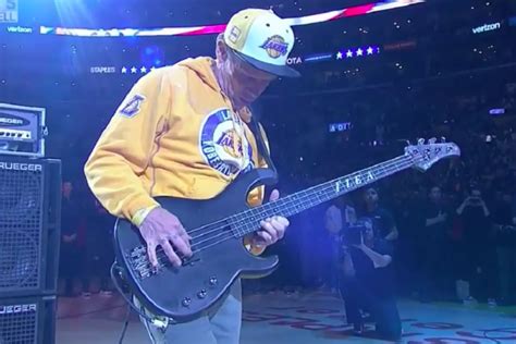 Red Hot Chili Peppers Flea Plays All Bass National Anthem At Kobe