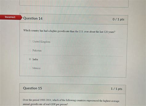 Incorrect Question 14 0 1 Pts Which Country Studyx